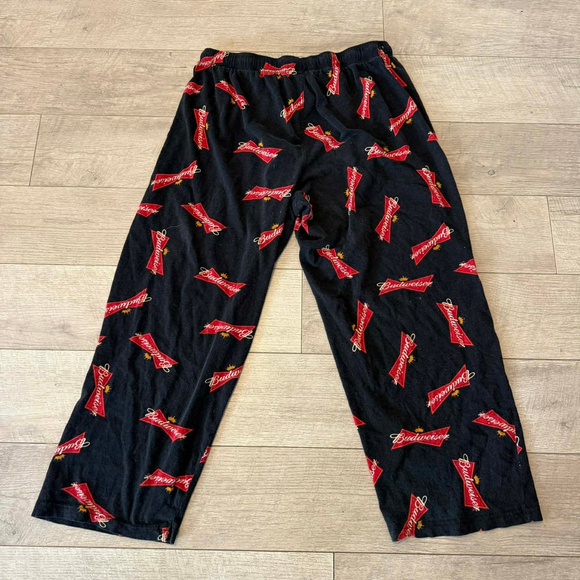 Budweiser | Pants | Mens Budweiser Black Red Logo Lounge Pants Xl ...